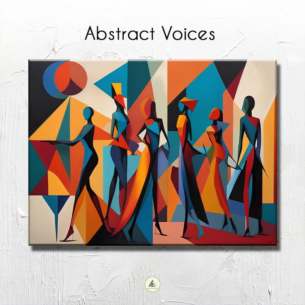 Abstract Voices Canvas Wall Art | Abstract Wall Art India – Aesthesy