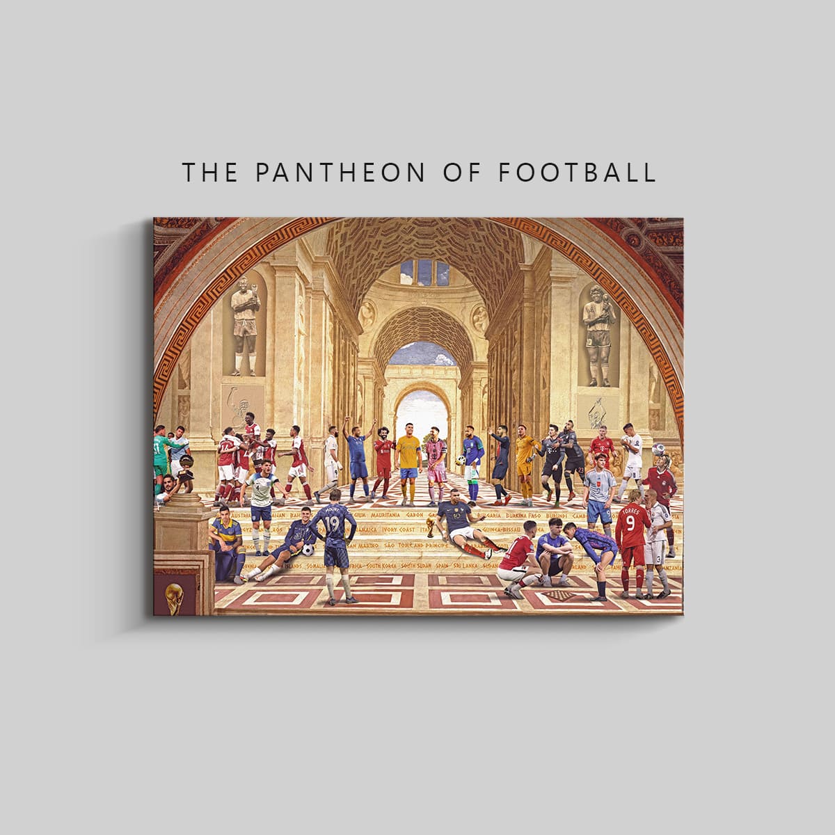 Pantheon of Football: Iconic Players Canvas Wall Art – Aesthesy