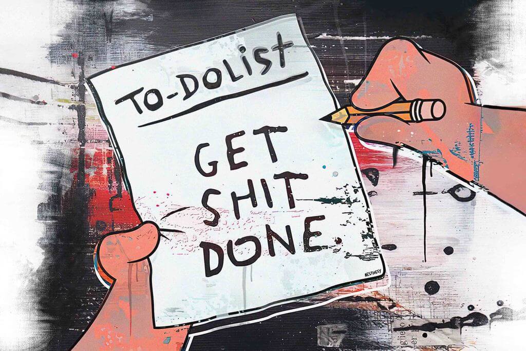 Shop "To Do List - Get Shit Done" Graffiti Canvas Wall Artwork Online ...