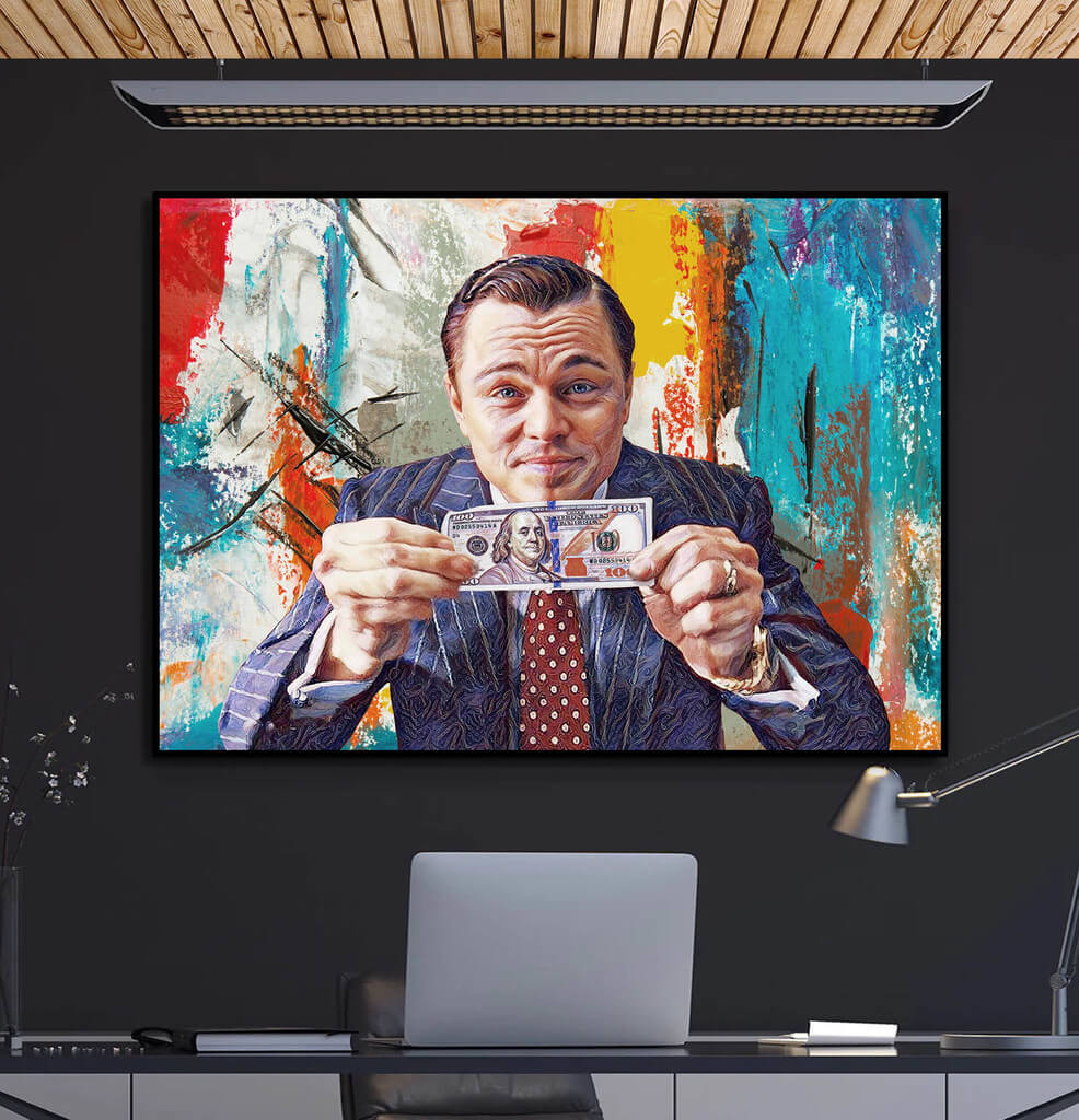 Shop "Leonardo and the Dollar Bill" Graffiti Canvas Wall Artwork Online ...
