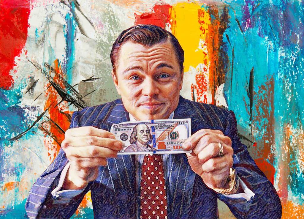 Shop "Leonardo and the Dollar Bill" Graffiti Canvas Wall Artwork Online ...